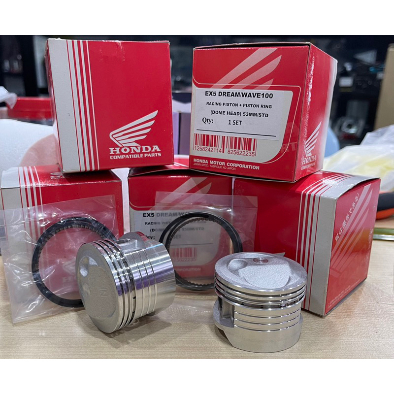 FAITO HONDA EX5 EX5 DREAM WAVE100 53MM DOME PISTON KIT SET -INCLUDE ...