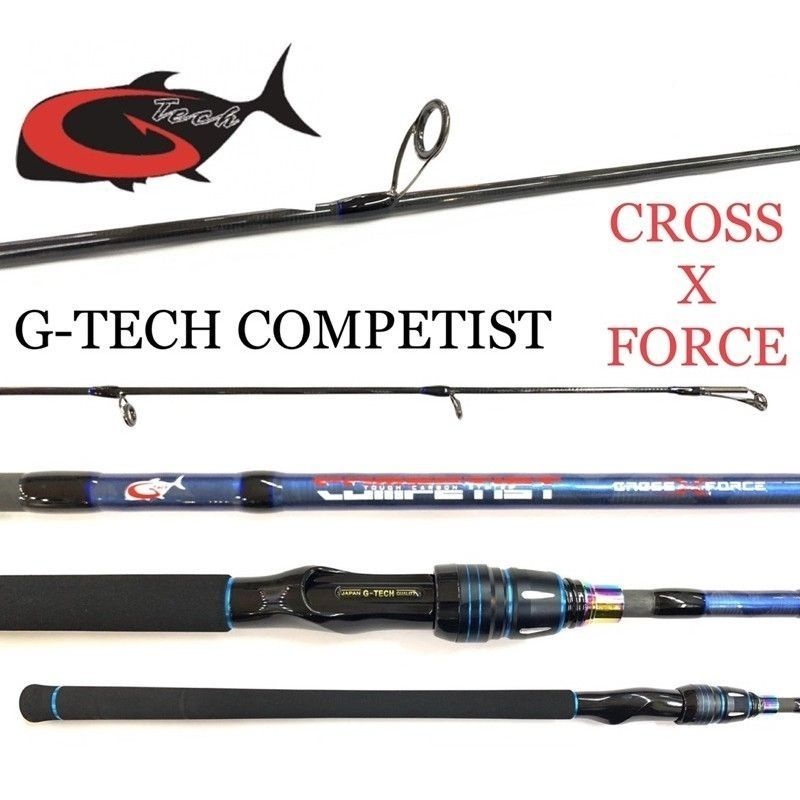 G-TECH fishing rod COMPETIST 662s PE3-5 Light Popping Spinning Rod ...