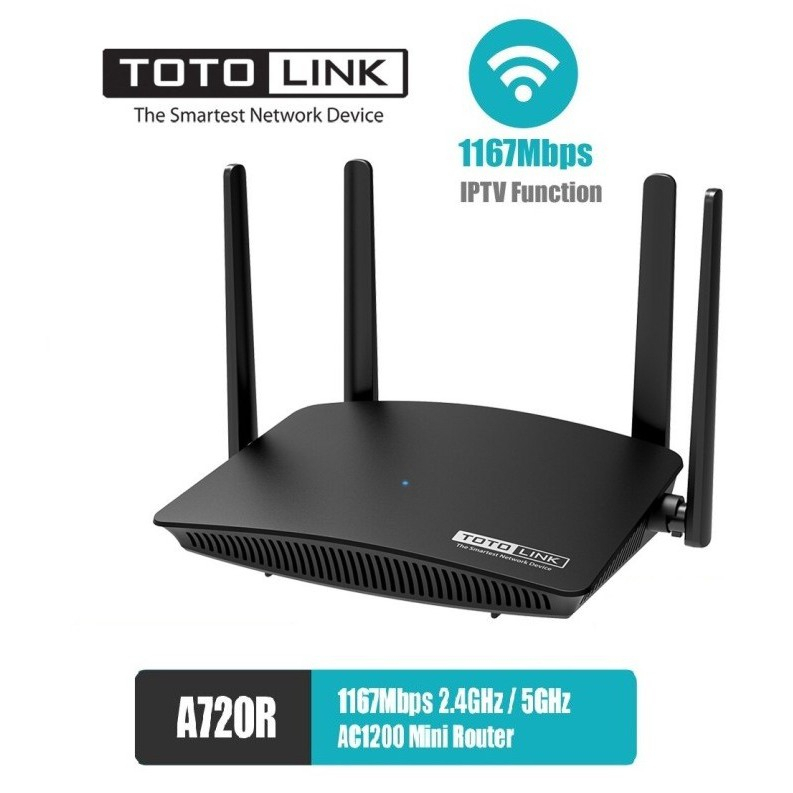 TOTOLINK A720R AC1200 Wireless Dual Band Mini Router | Shopee Malaysia