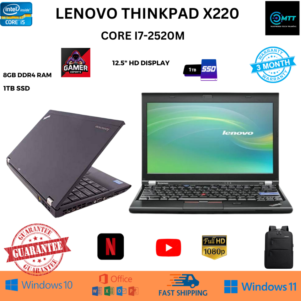 LENOVO THINKPAD X220 Core i7 HD Graphics 3000 | Shopee Malaysia
