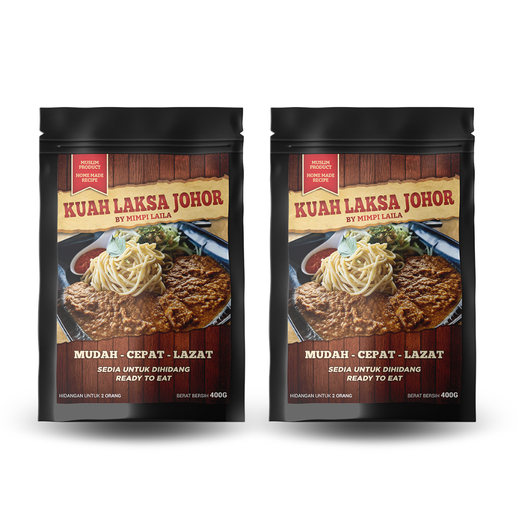 Set Combo Kuah Laksa Johor | Ready To Eat | 800g | Shopee Malaysia