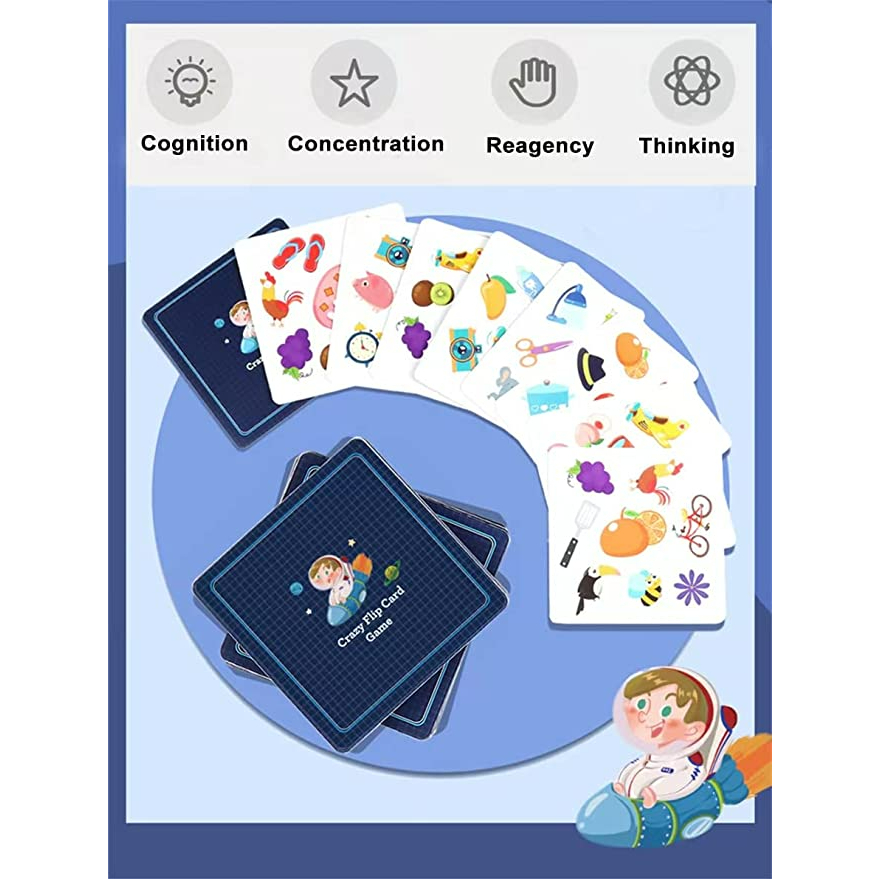 Matching Memory Game for Kids, 54pc Educational Concentration Memory Card Matching Games Toys ...