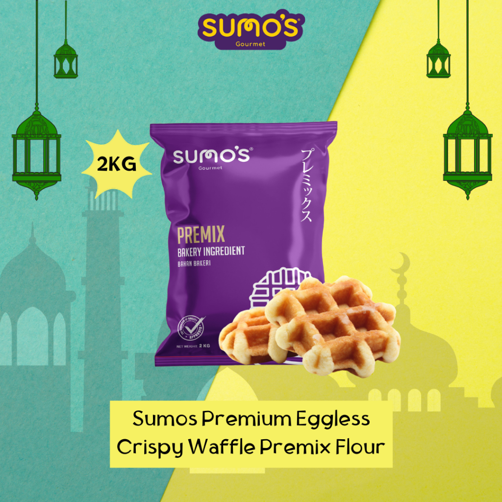Sumo's Crispy Eggless Waffle Premix Flour - 2kg pack Halal | Shopee ...