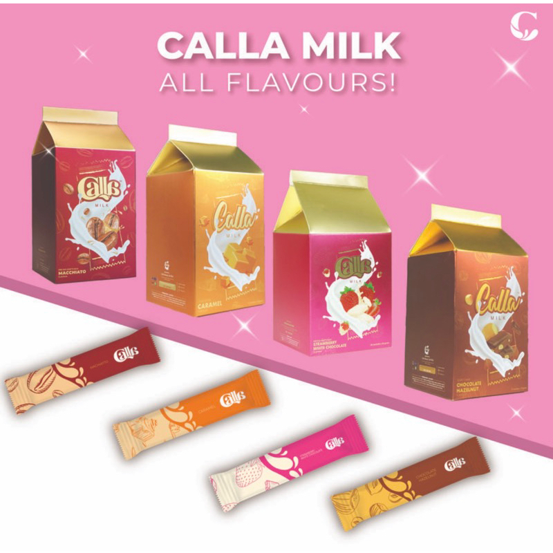 CALLA MILK HAZELNUT CHOCOLATE/ CARAMEL BY CALLA BEAUTY FREE SHAKER WITH ...