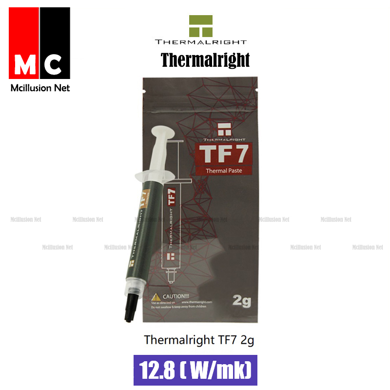 Thermalright TF7 12.8w/M.k 2g Thermal Grease Compound Silicone CPU Heat Sink Cooling Paste Gray ...