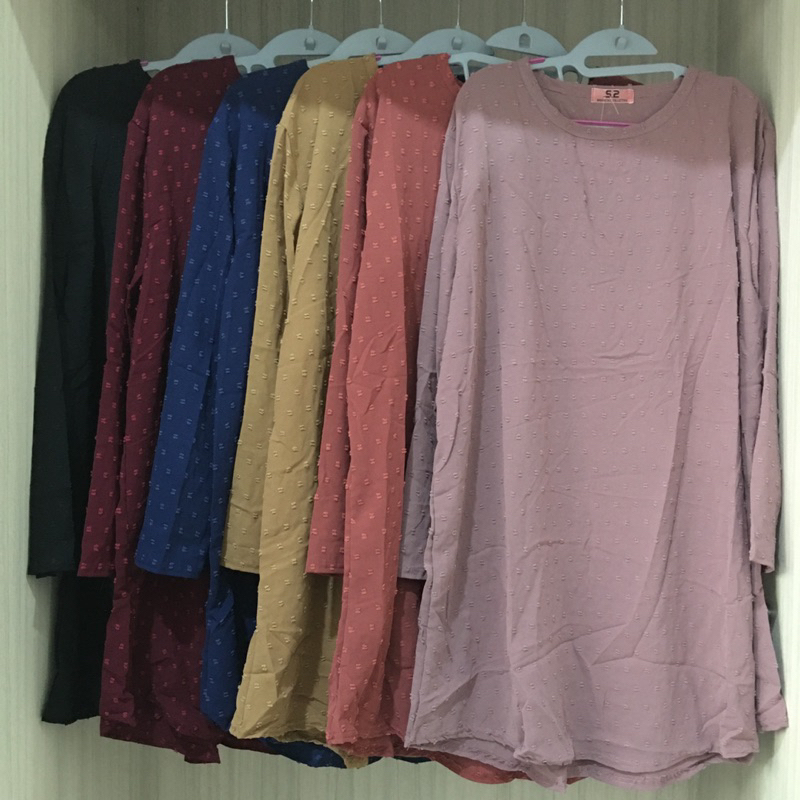 MUSLIMAH SUIT, BLOUSE + LOOSE PANTS, BLOUSE LABUH + SELUAR | Shopee ...