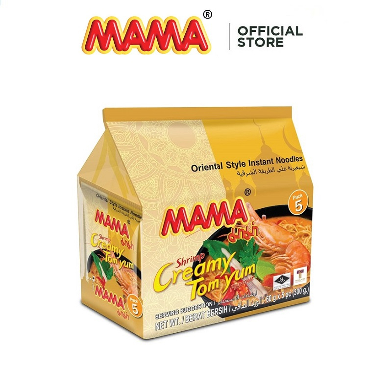 MAMA Instant Noodle Shrimp Creamy Tom Yum (60g x 5's) | Shopee Malaysia