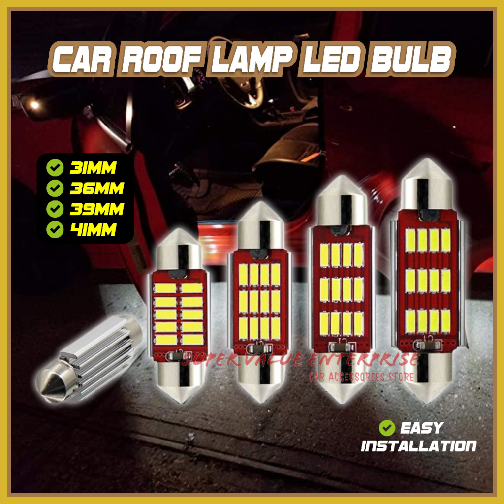 1Pcs Car Roof Lamp Led Bulb Canbus Dome Interior Light Bulb 10SMD ...