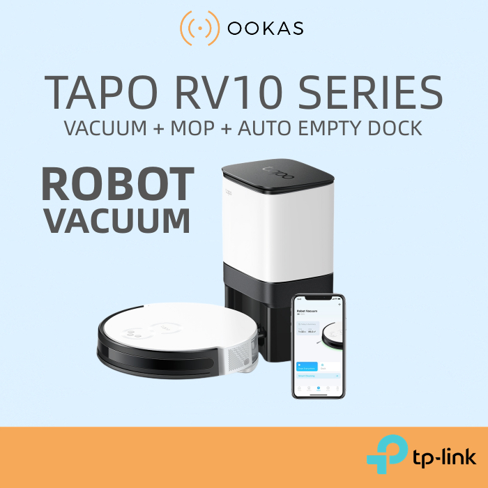 TP-Link Tapo RV10 Plus Robot Vacuum & Mop + Smart Auto - Empty Dock [With Option RV10 & RV10 ...