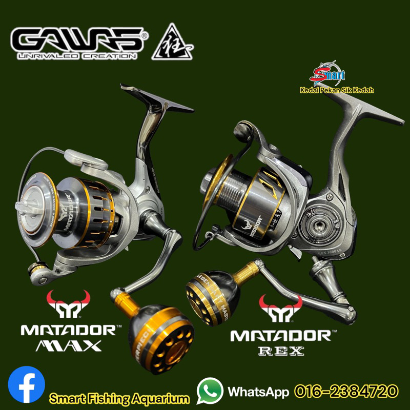 Smartfishing Gawas Matador REX / Gawas MATADOR MAX Spinning Reel ...