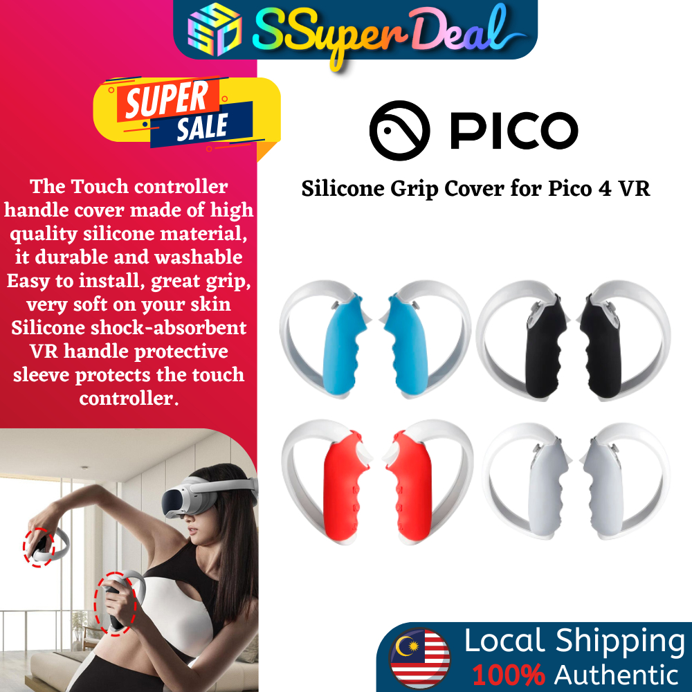 (VR Pico 4) Silicone Grip Cover for Pico 4 VR Handle Protective Cover Anti-dirt Controller Cover ...