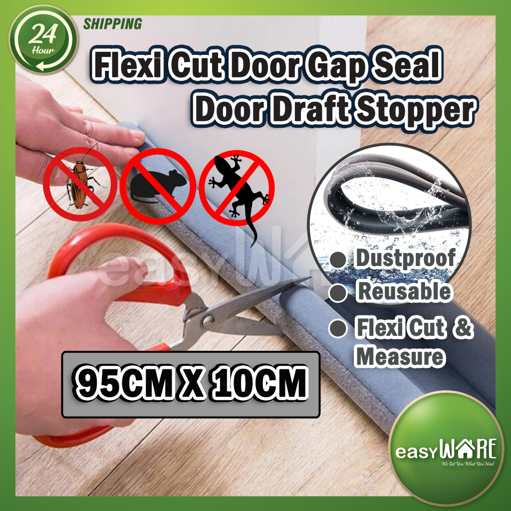 95CM Dust Wind Soundproof Flexi Cut Door Gap Seal Door Draft Stopper ...