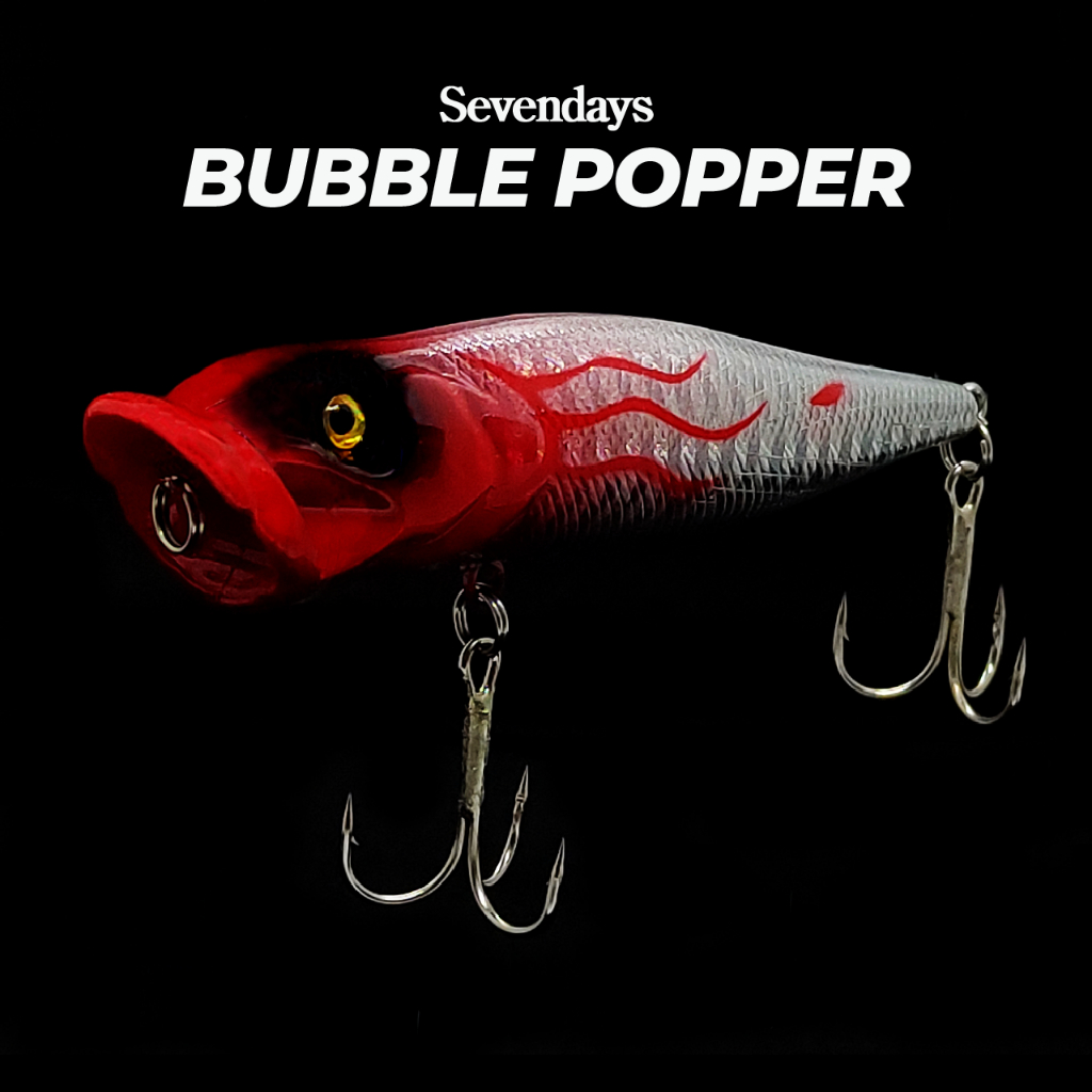 Bubble Popper 9cm/13g Fishing Casting Lure Bait Pancing Topwater ...