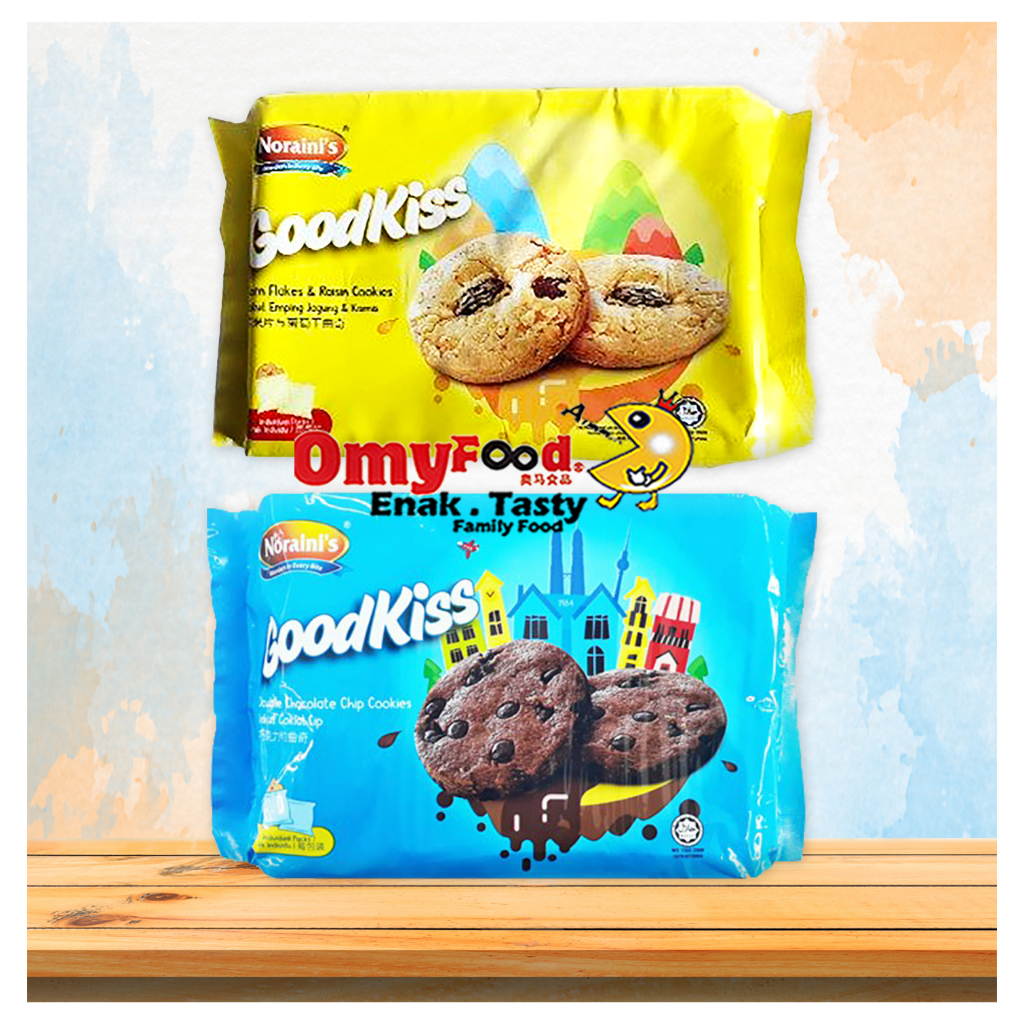 100g Noraini's Goodkiss Cookies [ Corn Flakes & Raisin / Double ...