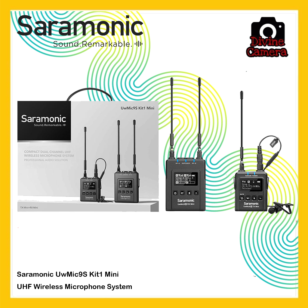 Saramonic UwMic9 Kit1 Mini (TX Mini+RX Mini) UwMic9 Kit2 Mini (TX Mini ...