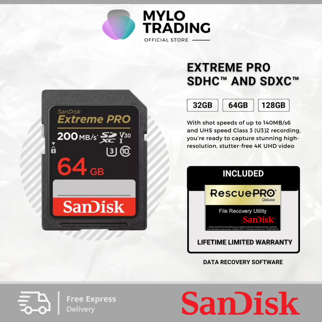 SanDisk Extreme PRO MicroSDXC UHS-I Card With Adapter 256GB