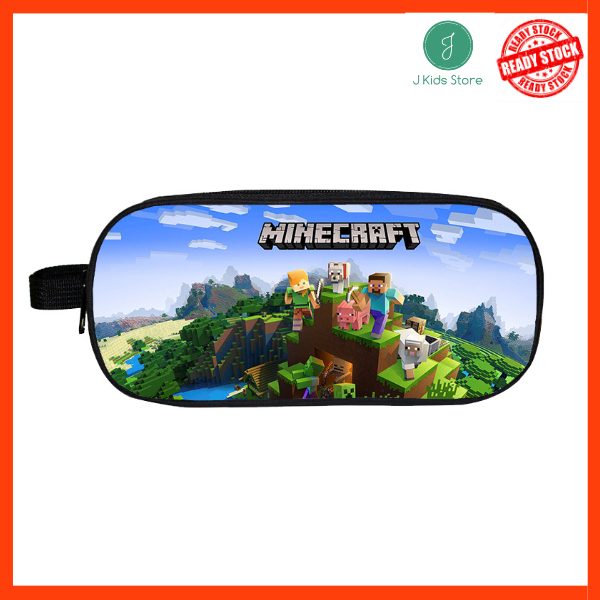 [JKIDSSTORE]Minecraft Steve Dungeon printed Pencil Box Game Cartoon ...