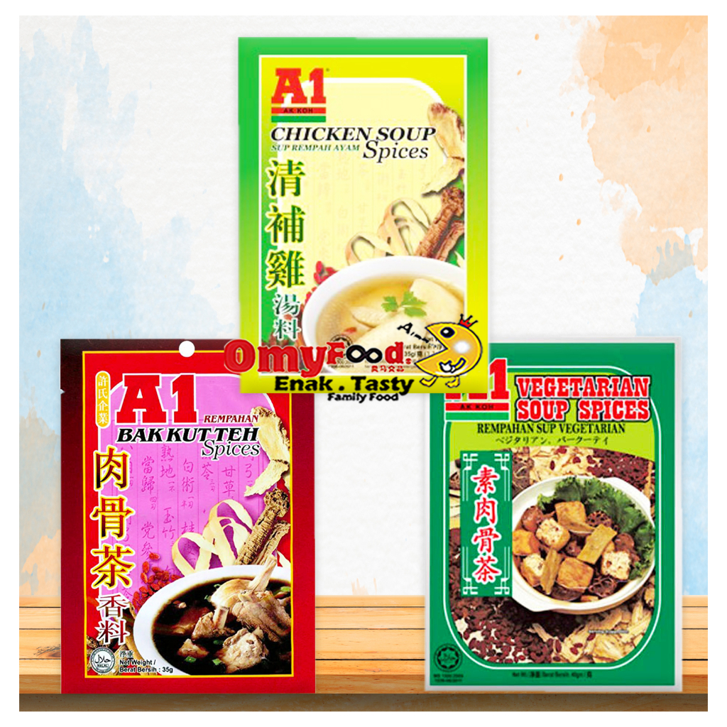 35g / 40g A1 Soup Spices Assorted [Soup Spices / Chicken Soup Spices ...