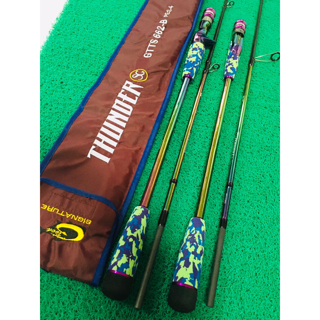 (JOM PANCING) GTECH Thunder Spinning/Baitcasting Jigging Rod + PVC ...