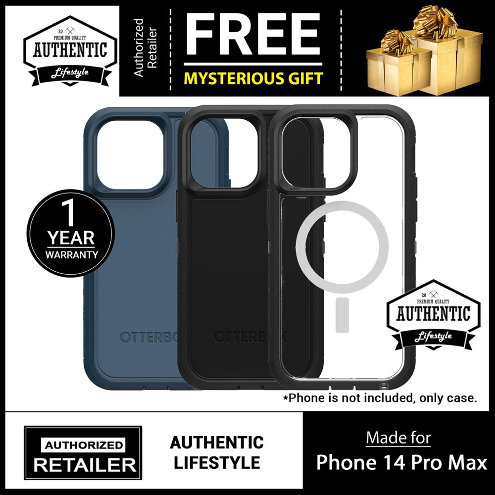 Otterbox Defender Pro XT for Phone 14 Pro Max ( Black / Open Ocean ...