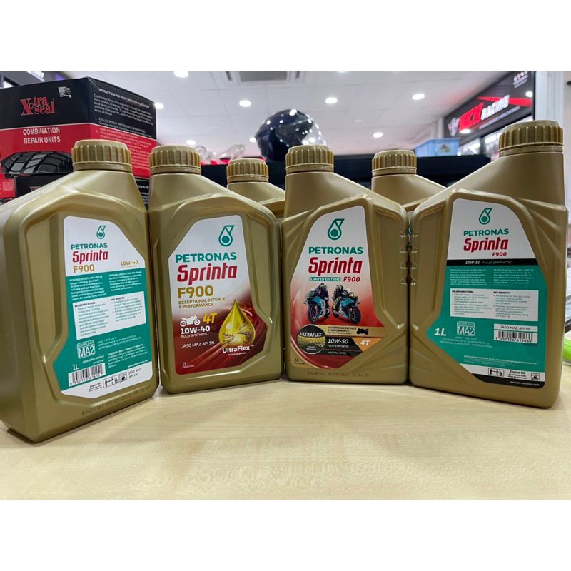 100% ORIGINAL -Petronas Sprinta F900 10W50 10W40 Fully Synthetic Engine ...