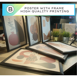 Frame Home Decor Dining Poster Earth Tone Modern Classic Style Hiasan ...