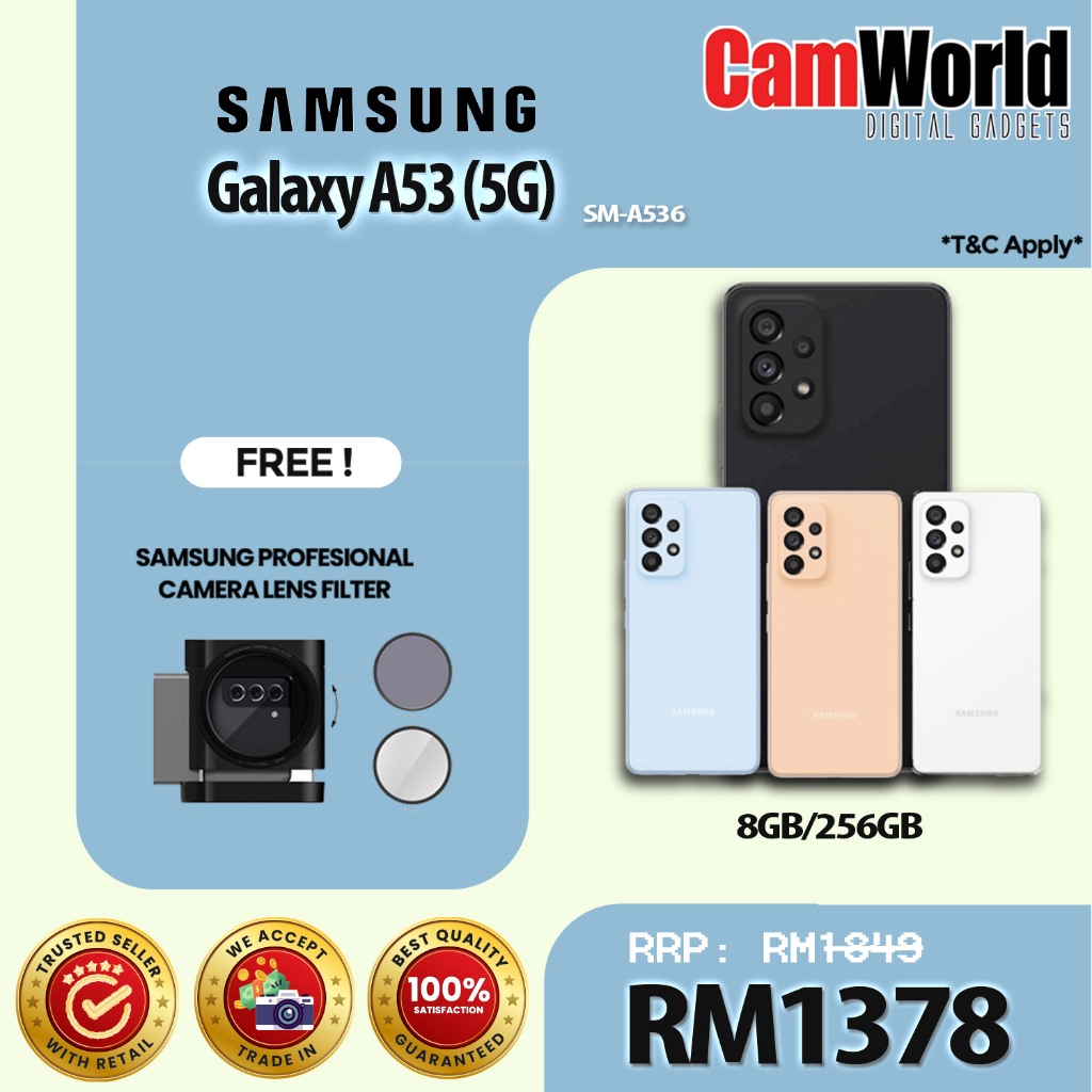 Samsung Galaxy A53 5G ( SM-A536 ) (8gb/256gb) With Filter | Shopee Malaysia