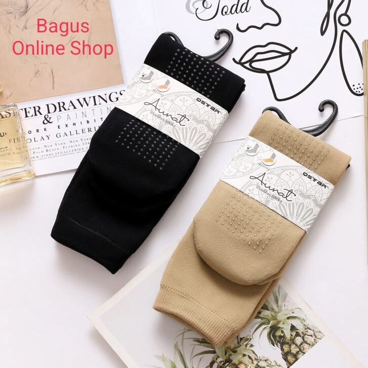 (WUDHU SOCKS) STOKIN MUSLIMAH ANTISLIP LONG WOMEN SOCK Stoking Wuduk ...