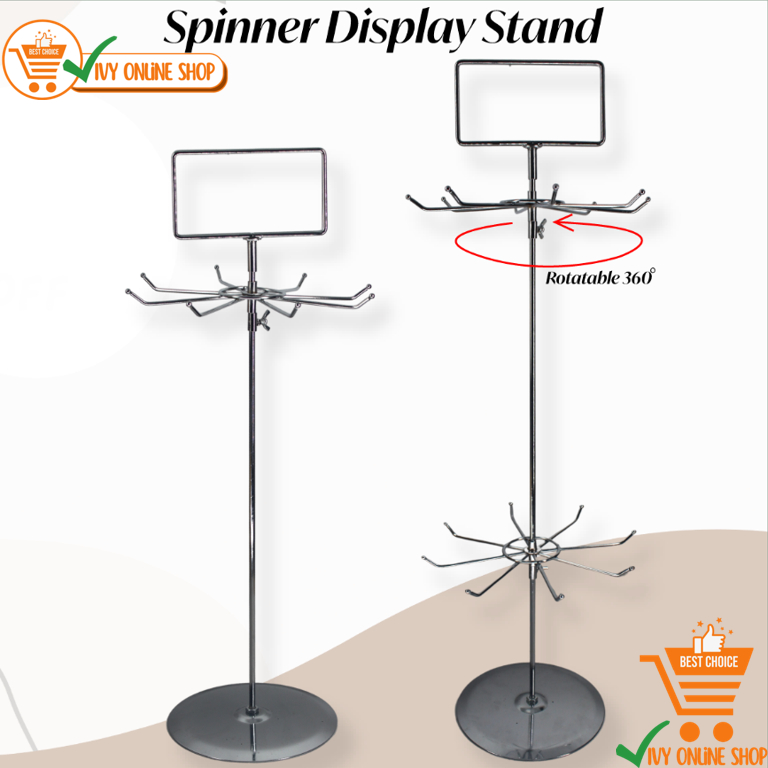 Metal Rotating Spinner Display Stand | Shopee Malaysia