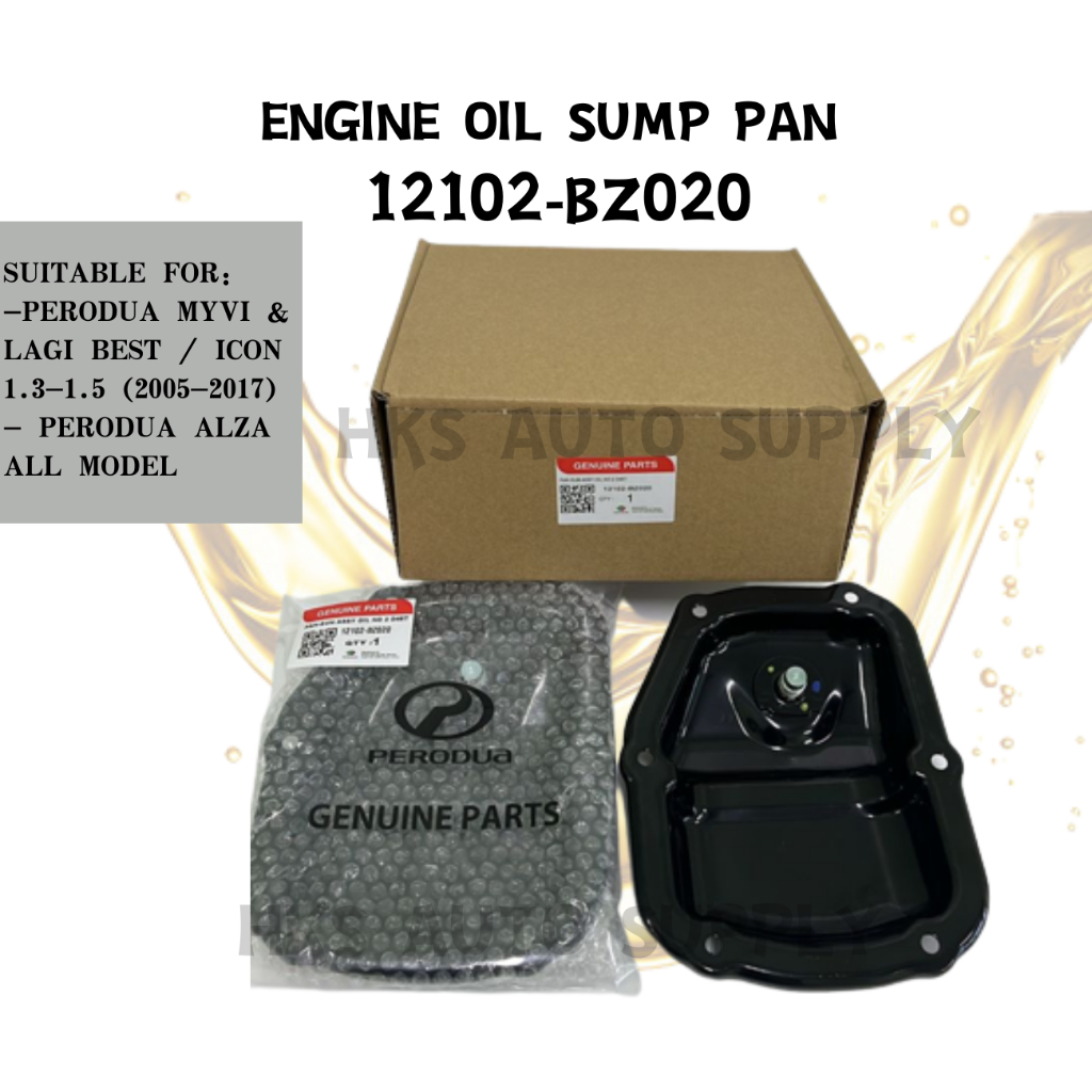 ORIGINAL PERODUA MYVI & LAGI BEST / ICON 1.3-1.5 (2005-2017) ALZA ENGINE OIL SUMP / PAN > 12102 ...