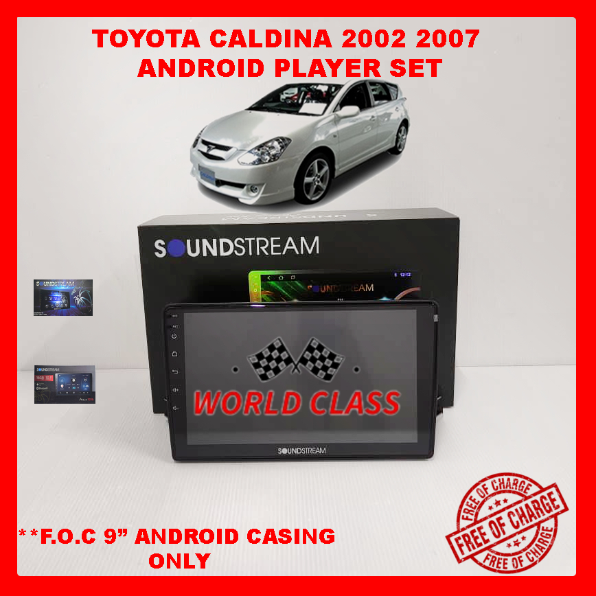 TOYOTA CALDINA 2002-2007 SOUNDSTREAM 9" ANDROID IPS PLAYER FULL HD ...