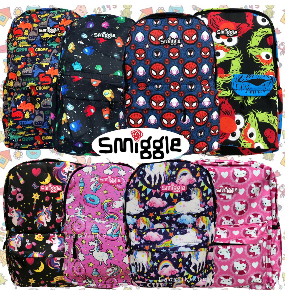 Smiggle Bag Kid School Backpack Budak Beg Sekolah Cartoon Superhero ...