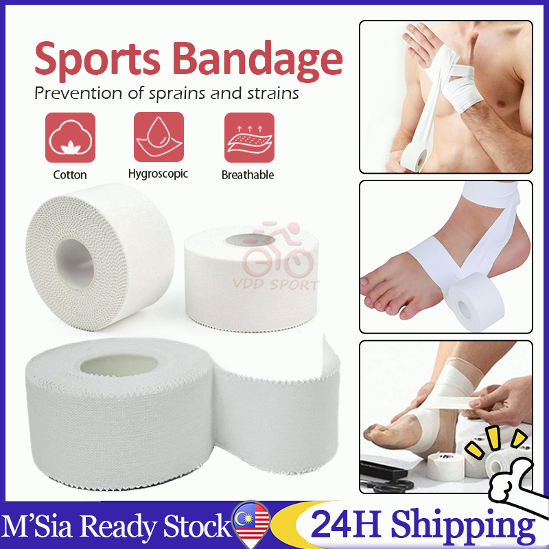 Sport Strapping Tape Self Stick Cotton Sport Elastic Tap Therapeutic ...