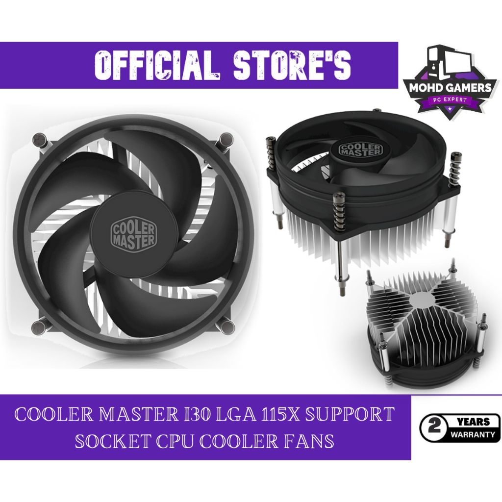 COOLER MASTER I30 LGA 115X SUPPORT SOCKET CPU COOLER FANS | Shopee Malaysia