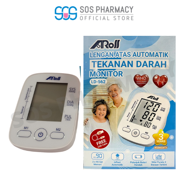 Aros/Primes Automatic Upper Arm Blood Pressure Monitor LD-562 | Shopee Malaysia