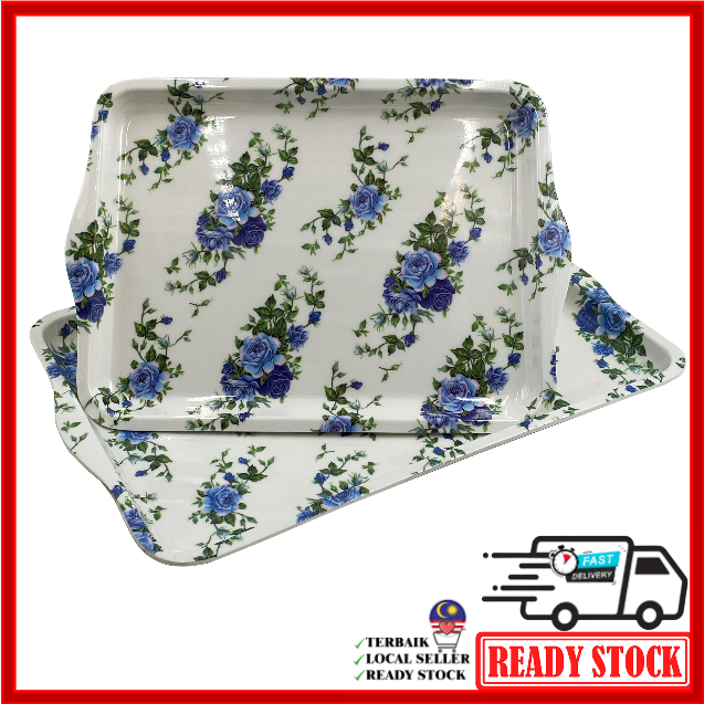 Quality Floral Melamine Tray/Elegant Floral Pattern/Dulang Bunga ...