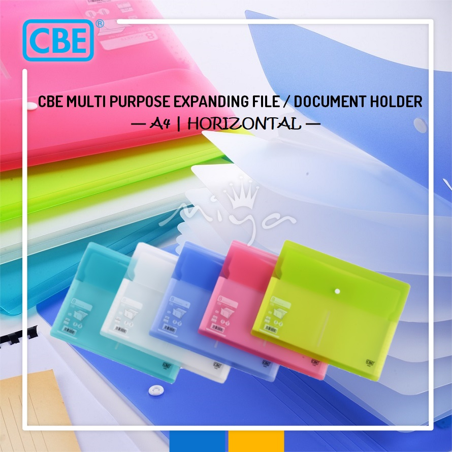 CBE MULTI PURPOSE EXPANDING FILE / DOCUMENT HOLDER - A4 (RANDOM COLOR ...