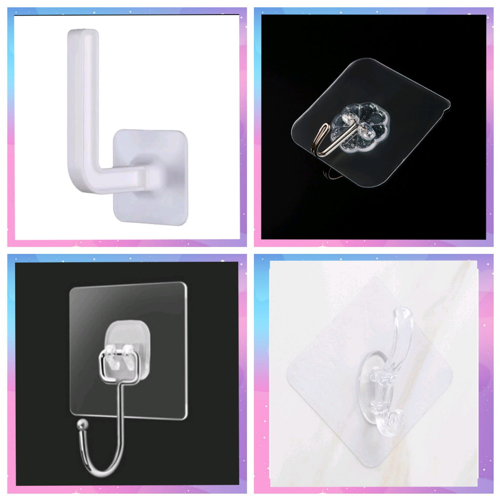 Magic Hook Transparent Wall Kitchen Strong Sticky Sucker Heavy Hanging ...
