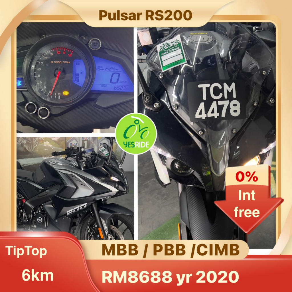 Modenas Pulsar RS200 yr 2022 Tip Top | Shopee Malaysia