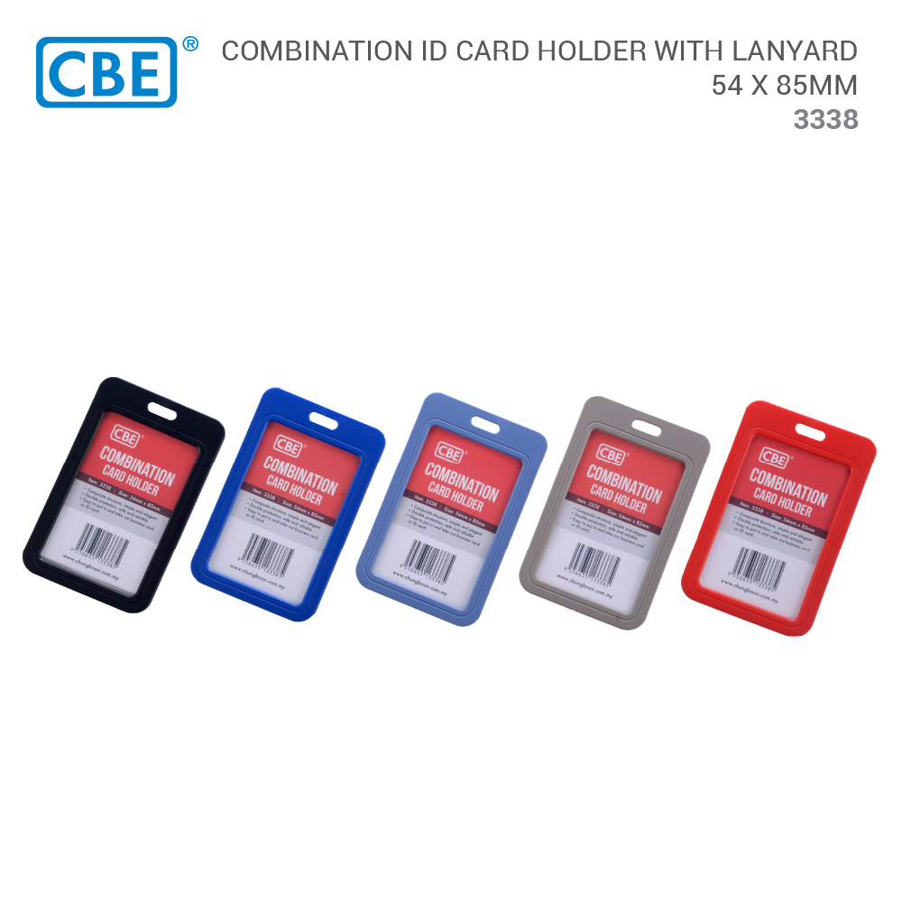 CBE 3338 Combination ID Card Holder | Double Side Display | Vertical ...