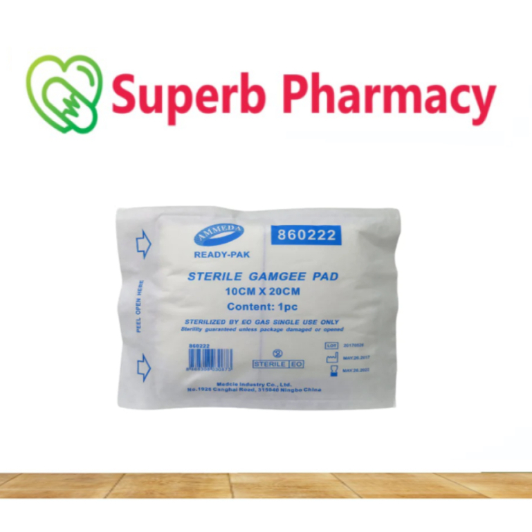 AMMEDA STERILE GAMGEE PAD (10CM x 20CM ) 1 PCS | Shopee Malaysia