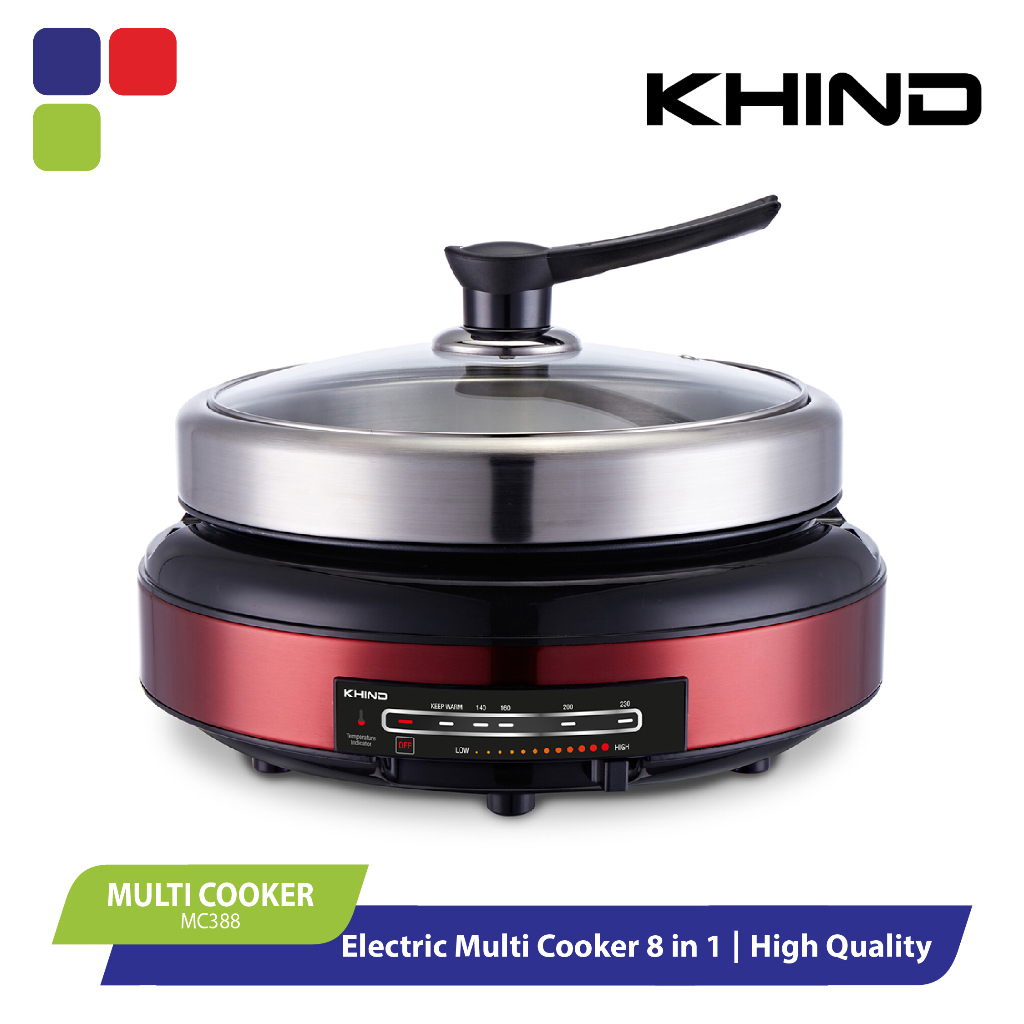 KHIND 8 IN 1 ELECTRIC MULTI COOKER - MC388 | Shopee Malaysia