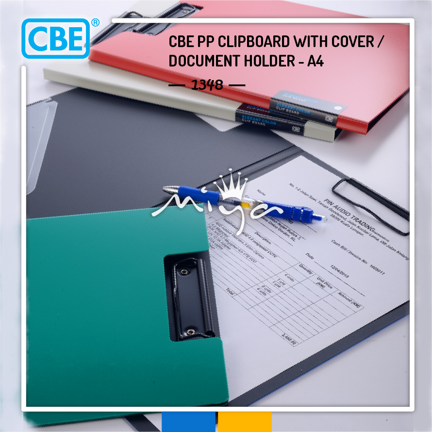 CBE 1348 PP Clipboard with Cover / Document Holder - A4 (RANDOM COLOR ...