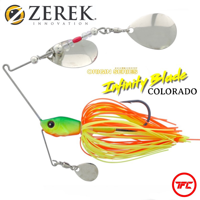 ZEREK Infinity Blade Spinner Bait 28g Colorado Willow Blade Spinnerbait ...