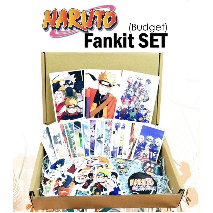 [Budget Set] Anime NARUTO fankit set. Gift box Naruto. Hadiah Naruto ...