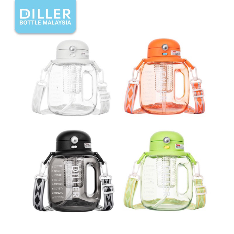 Diller Big Capacity Tritan Water Bottle 1600ml/2200ml (D2301) | Shopee Malaysia