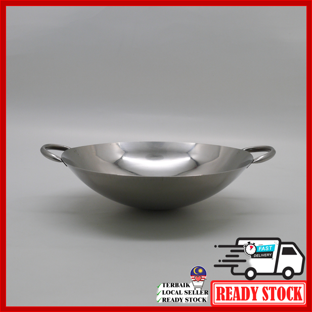 Stainless Steel 20cm Mini Small Wok With Double Ears/ Double Handle Wok ...