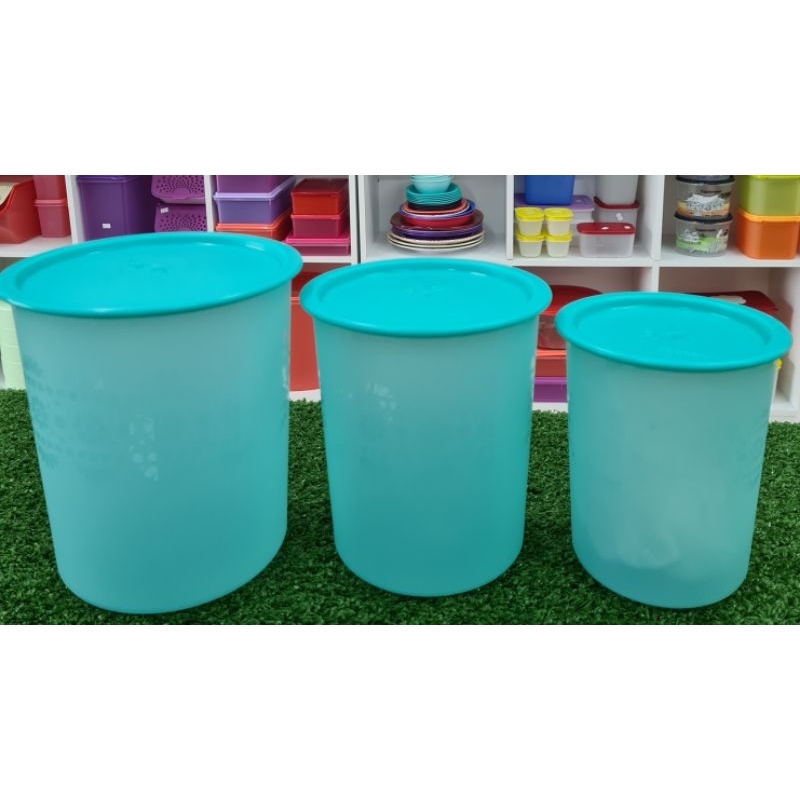 Tupperware one touch canister mosaic 1pc air tight | Shopee Malaysia