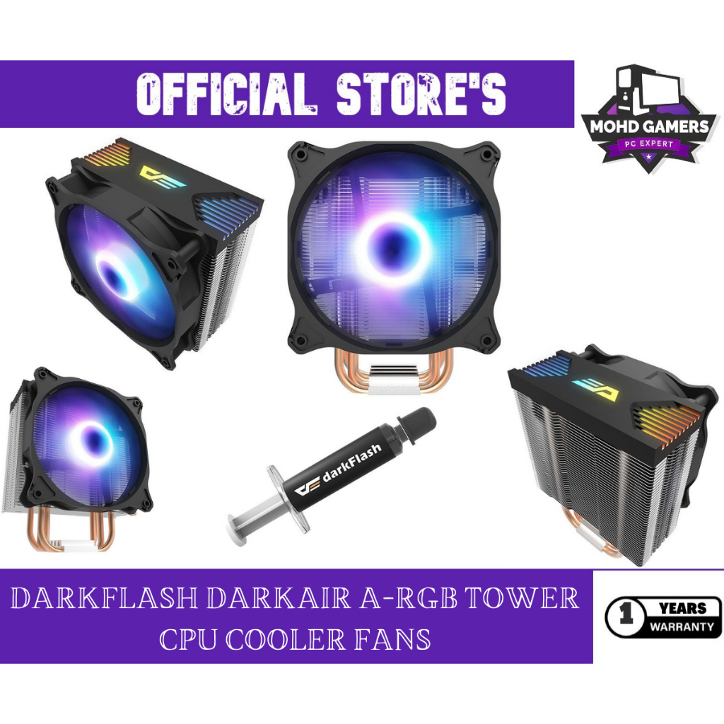 DARKFLASH DARKAIR ARGB TOWER CPU COOLER FANS | Shopee Malaysia