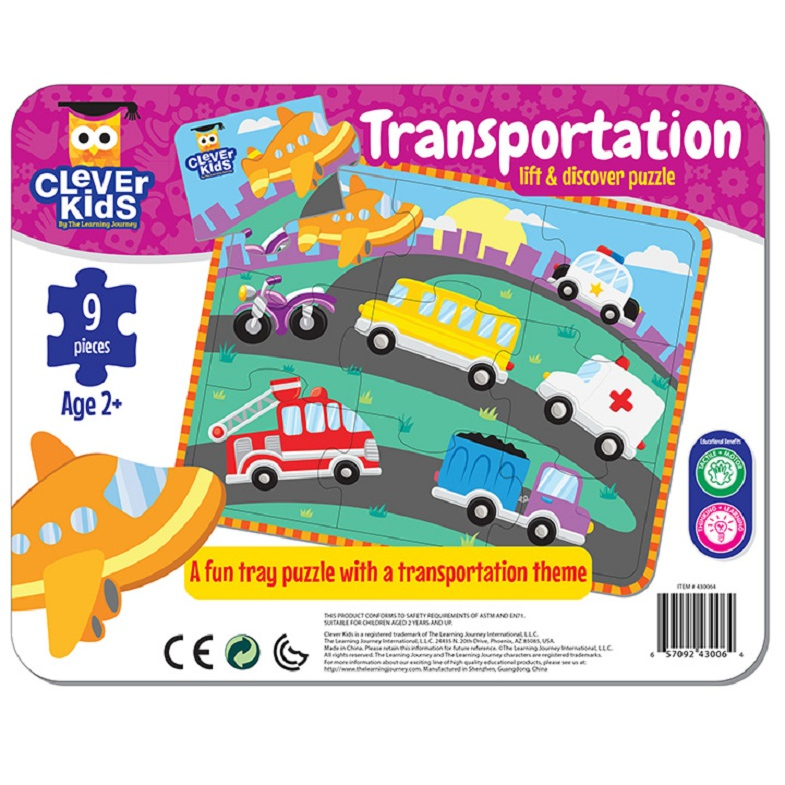 The Learning Journey International Clever Kids Lift & Learn Tray Puzzle ...